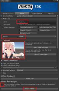 【VRChat】アバターのアップロード方法【VCC対応】【Unity2022】 | 電子の海の散歩道